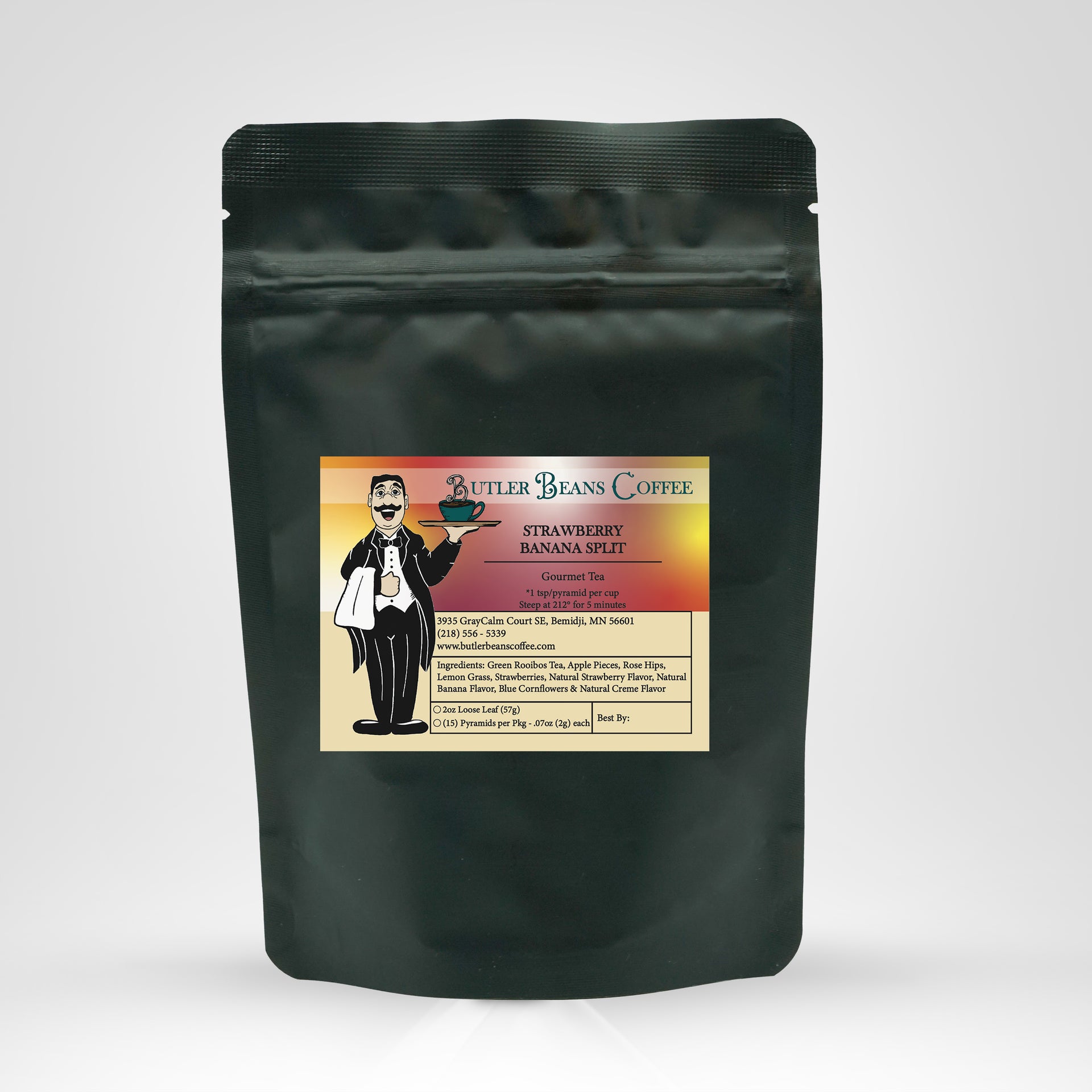 Strawberry Banana Split Tea – Fruity & Creamy Dessert-Inspired Herbal ...