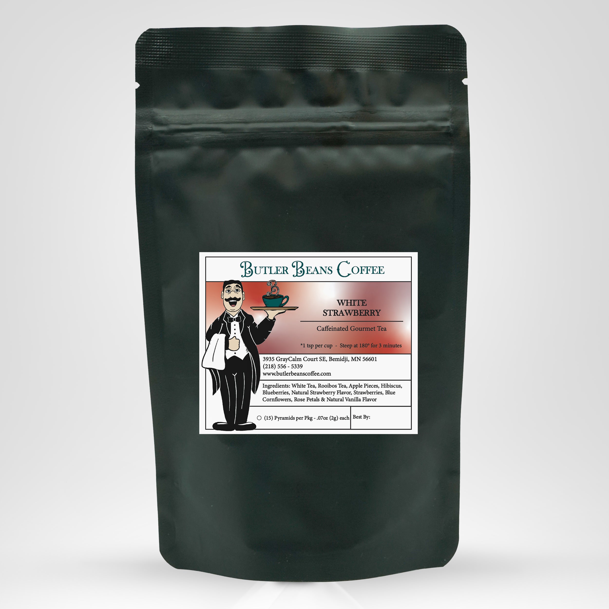 White Strawberry Tea – Butler Beans Coffee